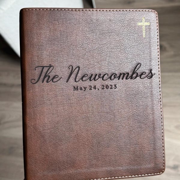 Personalized NIV Family Bible, Custom Engraved NIV Family Journaling ...