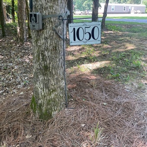 Mailbox Numbers Light Post Address Sign Personalized With - Etsy