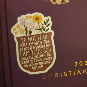 Isaiah 41:10 Sticker Bible Verse Sticker Quote Religious Decals Do Not ...