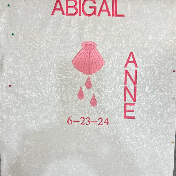 Baptism Shell - Machine Embroidery Design, Embroidery Designs, Machine ...