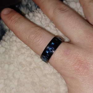 Stainless Steel US Navy Ring for Men. Black Onyx US Military Navy Seal ...