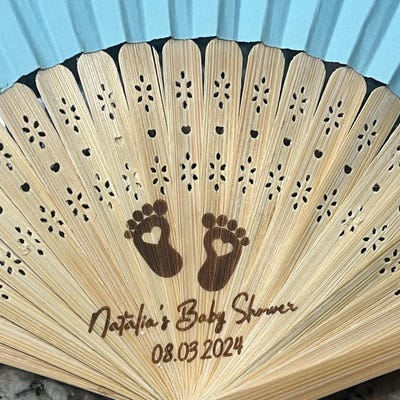 Personalized Baby Shower Fans Favor for Guest/custom Baby Fans/baby ...