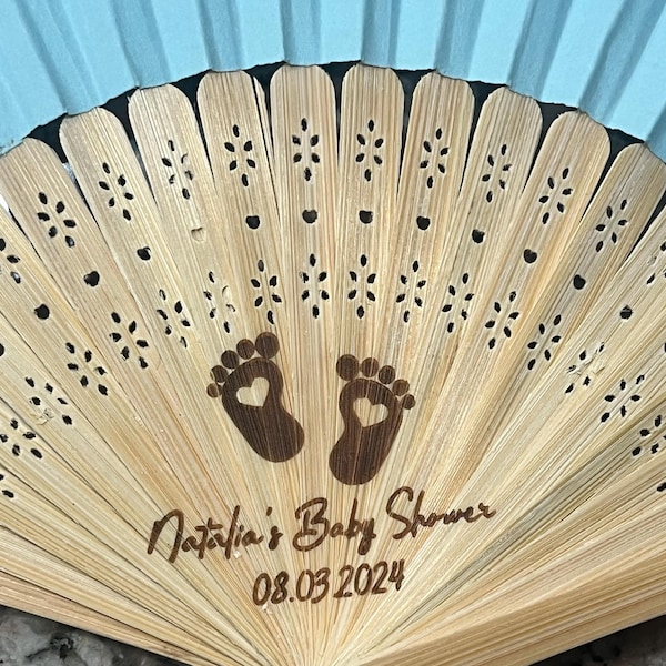 Personalized Fans Baby Shower Favor for Guest/custom Baby Fans/baby ...