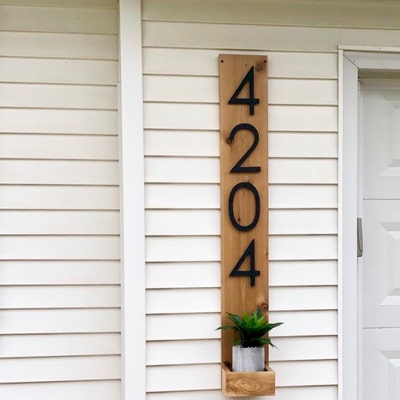 6 Inch Modern House Numbers Letters - Etsy