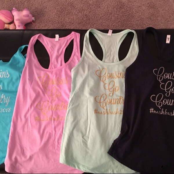 Custom Wording Tank Tops, Pick Your Wording! Great for Friends, Parties ...