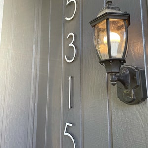 THIN MODERN White House Numbers for Large Address Numbers - Etsy