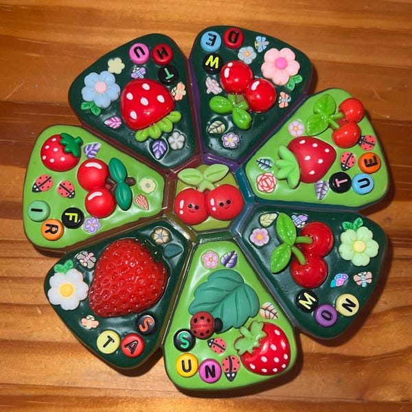 Am Pm Pill Box Detachable 'under the Sea' Pill Organizer, Medicine ...