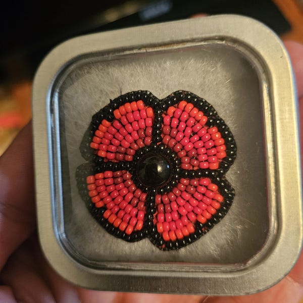 Lily Floral Seed Bead Template | Indigenous Beading Pattern | Flat ...