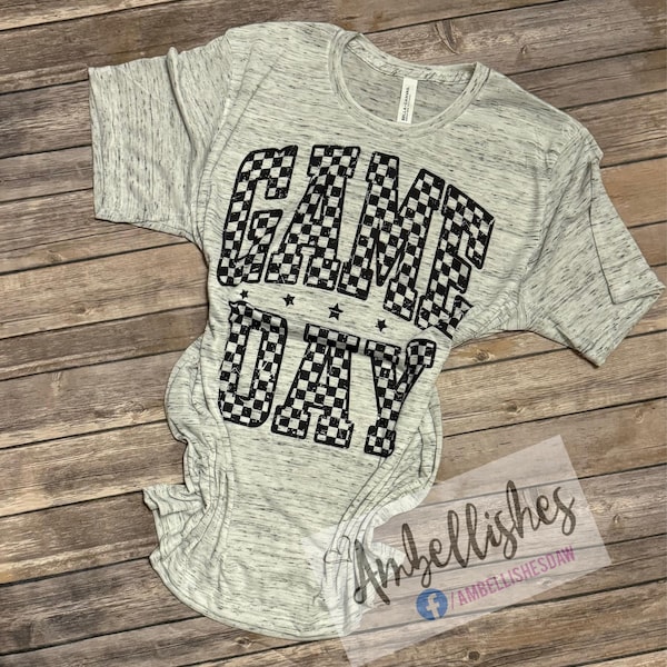 Retro Checkered Game Day Png Svg, Checkered Game Day Shirt, Game Day Checkered School Sport ...