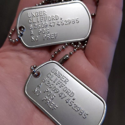 Death Stranding Cliff Unger Military Dog Tags - Etsy