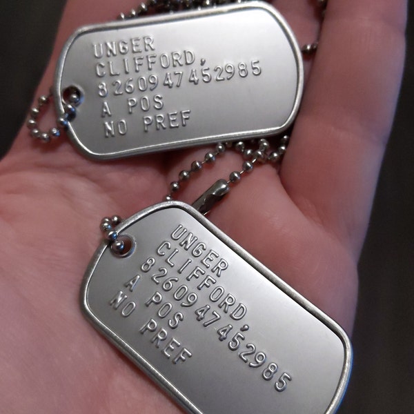Death Stranding Cliff Unger Military Dog Tags - Etsy