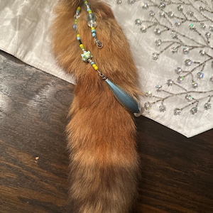 Custom Beaded Tail Keychain for Therians, Furries, Cosplay, Alternative ...