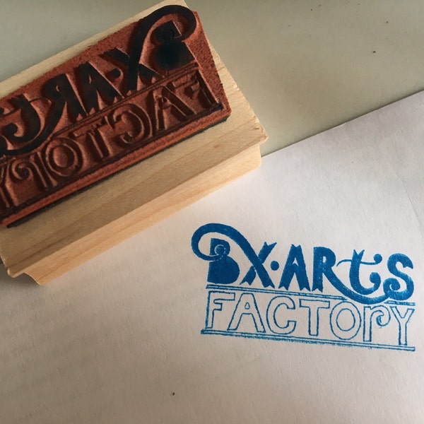 Custom Made Rubber Stamp, Wood Mounted - Your Size - Your Image - Logo ...