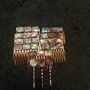 Stunning Abalone Shell Hair Comb - Etsy