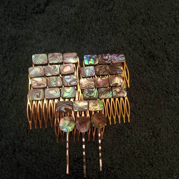 Stunning Abalone Shell Hair Comb - Etsy