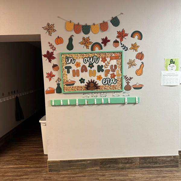 Thanksgiving Bulletin Board Kit, Classroom Decor - Etsy