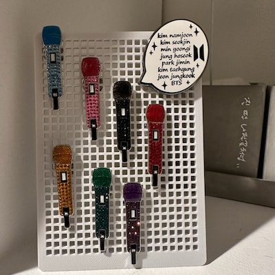 Crystal Microphone Keychain / BTS Jin Edition / Swarovski - Etsy