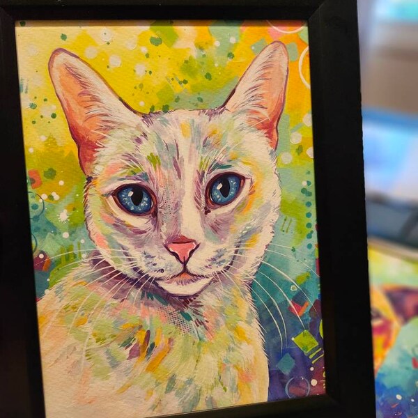 3 Colors Plus - Colorful Traditional Abstract Painting, Wall Art or ...