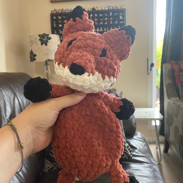 Pattern: Fergus the Fox Crochet Snuggler (PDF Pattern) - Etsy