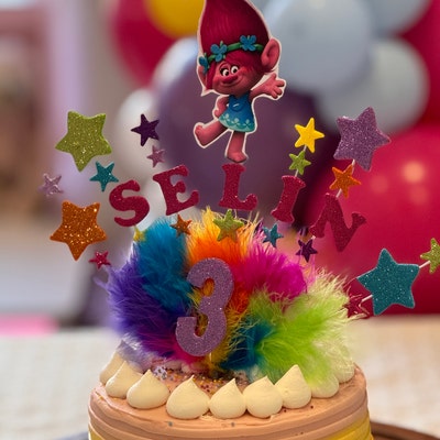 Princess Poppy Troll Cake Topper / Centre Piece - Etsy