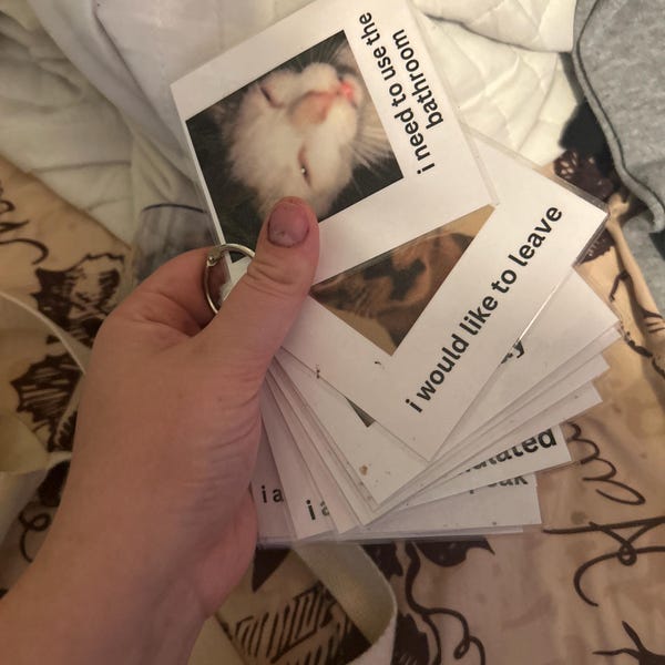 Silly Cat Themed Communication Cards (AAC, Nonverbal Aid, Autism ...