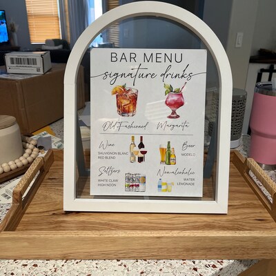 Cocktail Drink Sign Template Drink Sign Wedding Drink Recipe Sign ...