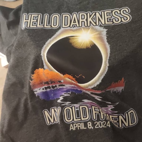 Hello Darkness Shirt, April 8th 2024 Shirt, Eclipse Event Shirt, Funny ...
