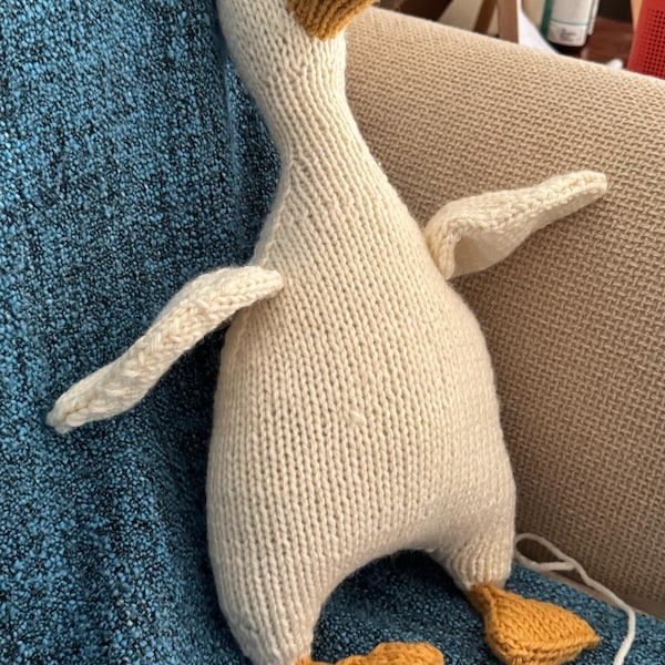 My Lovely Goose Toy KNITTING Pattern FLAT Version | Handmade Amigurumi ...