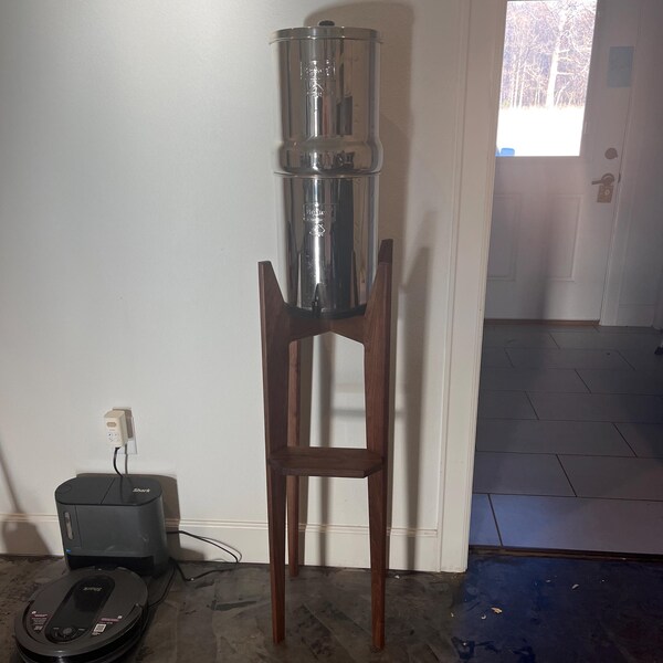 Water Filter Floor Stand With Optional Drink Shelf, Tall Stand, Berkey ...