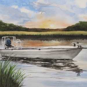 Custom Painting 12x18 CENTER CONSOLE Hand Made Art - Etsy