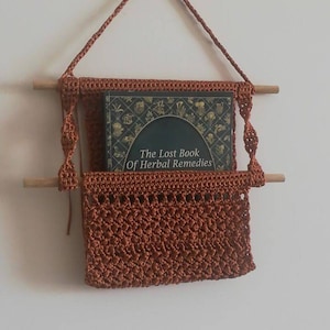 Boho Book Nook Crochet Pattern, Crochet Wall Hanging Pattern, Crochet ...