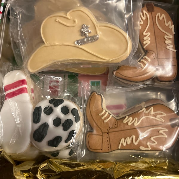 Personalized Western Decorated Cookies: Cowboy/cowgirl Party Favors - Etsy