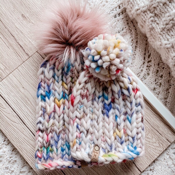 Knitting Pattern, THE PEBBLE BEANIE, Women's Knit Hat, Knit Winter Hat ...