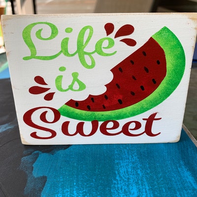 Life is Sweet SVG / Watermelon File / Sweet Watermelon DXF / Onesie Svg ...