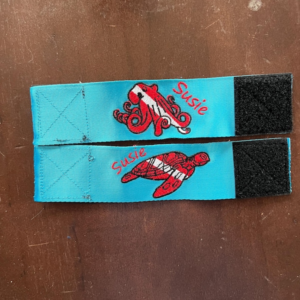 Personalised Whale Shark BCD Name Strap Custom Made With Your Name or ...