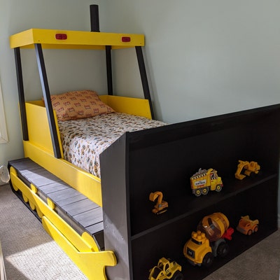 Twin Size Bulldozer Bed PLANS plans Only, Create a Construction Themed ...