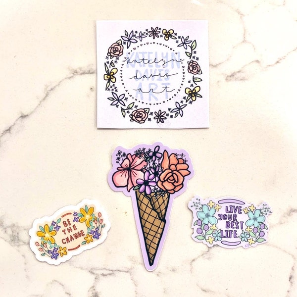 Live Your Best Life Sticker 2in Vinyl Sticker for Phone Case, Water ...