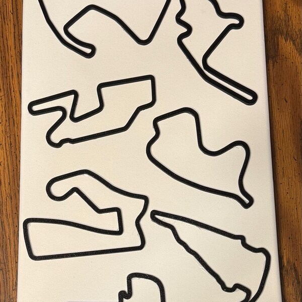 Nurburgring Desk Art Sculpture | Free Standing Nürburgring Nordschleife ...