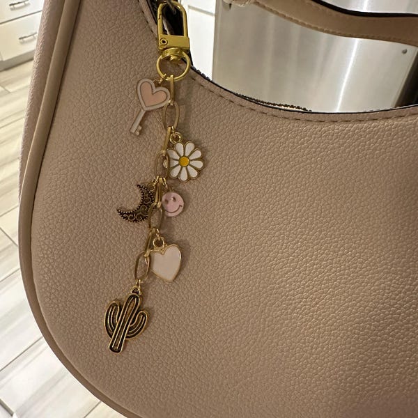 Custom Keychain-personalized Bag Charm, Purse Accessory, Bridesmaid ...