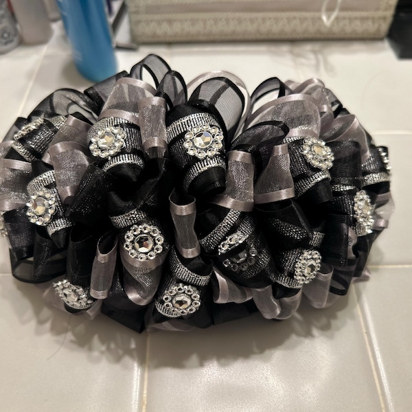 Mariachi Ribbon and Flower Hairbow - Etsy