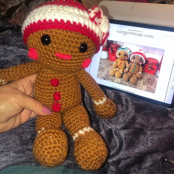 Catch Me Outside Gingerbread Doll (crochet PATTERN PDF ONLY) - Etsy