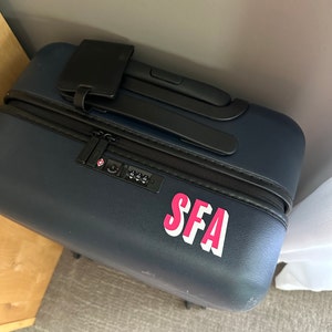 Luggage Sticker Double Layer Vinyl Monogram Decal Sticker - Etsy
