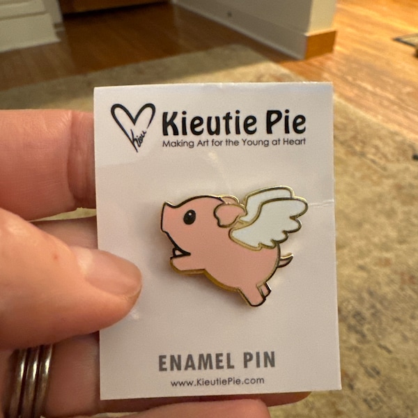 When Pigs Fly - Gold Pigasus - Pig Pin, Flying Pig Pin, Pig Hard Enamel ...