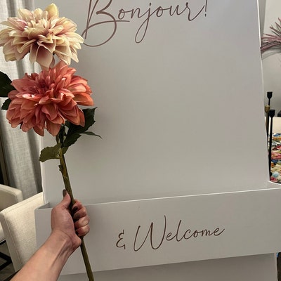 DIY Tutorial Flower Box Welcome Sign Picture and Text Instructions ...