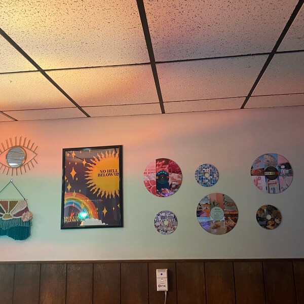 Collage Vinyl Mini Records/ Aesthetic Personalized Wall Decor/ Vinyl ...