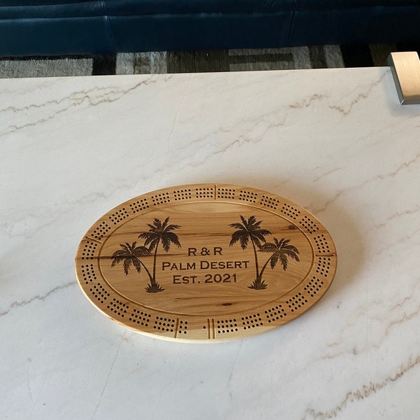 Personalized Cribbage Board, Custom Cribbage Board, Couples Gift ...