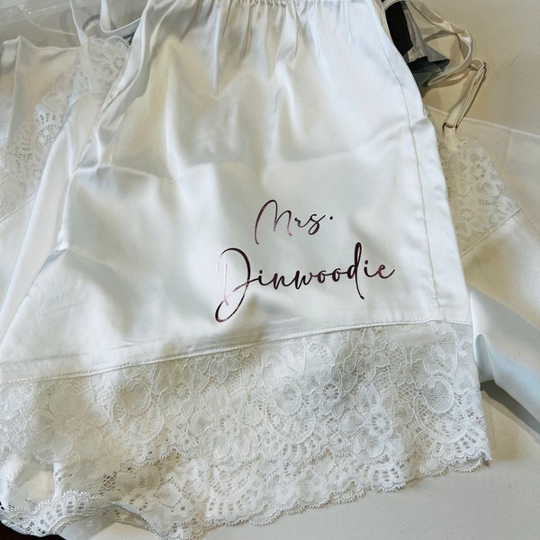 Lace Pajamas, Bridesmaid Gift, Lace Bride Pajamas, Bride Pjs, Bridal ...