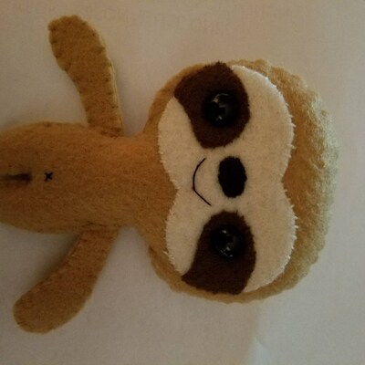 PDF Pattern Felt Sloth Pattern Sloth Sewing PDF Tutorial DIY Sloth ...