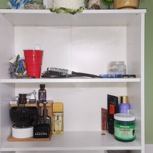 Men's Grooming Shaving Stand for Razors and Brushes, Premium Wood, Dad ...