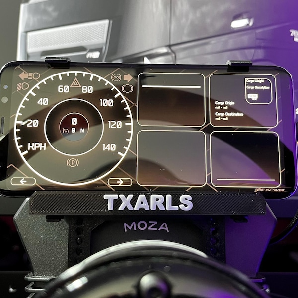 Phone Holder for Moza Base R3 R5 R9 R12 - Display Your Dashboard - 3D ...